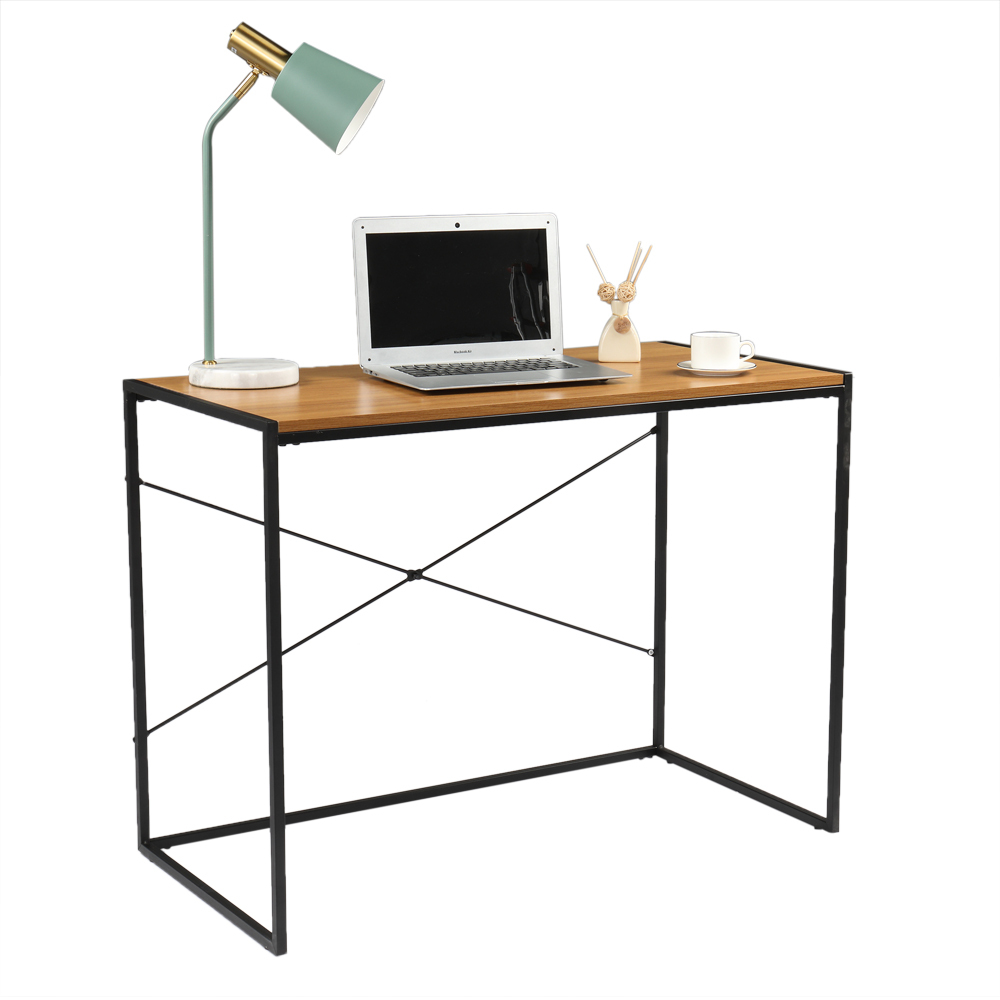 Hassch Wood Computer Desk MDF with Triamine 100*50*75cm, Black Paint ...