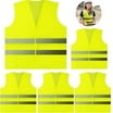 Prdigy 10 Pack Neon Safety Vests, High Visibility Reflective for ...