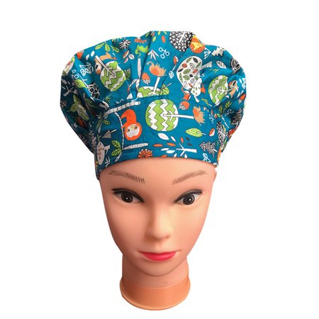Operating Hats Nurses Long-time Service Gourd-shaped Pure Color Button ...