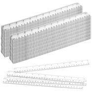Westcott-2PK Clear Flexible Acrylic Ruler, Standard/Metric, 18" Long ...