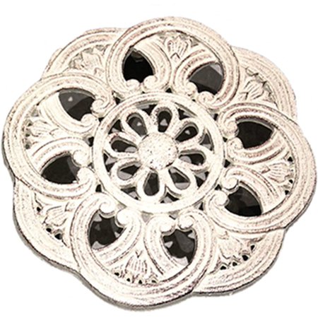 Cast Iron Flower Shaped Plant Caddy for Outdoor, Indoor Plant Stand ...