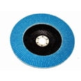 CIRCLE- 5 Pc 4-1/2"X7/8" 100 Grit Blue Zirconia Flap Disc Angle Grinder ...
