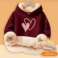Byoo Big Girls Hoodie Sweatshirt Sweet Heart Printed Soft Cozy Long ...