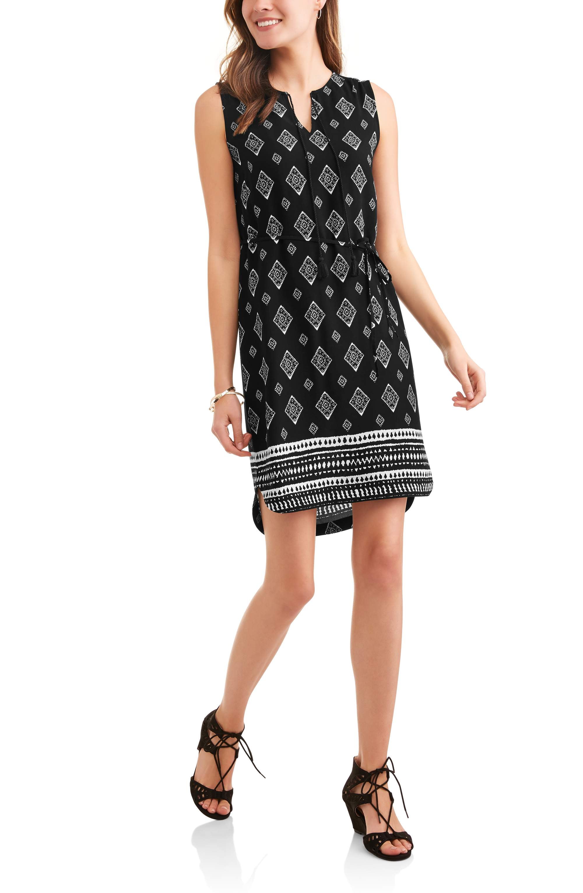 Time and Tru - Time and Tru Women's Sleeveless Shift Dress - Walmart ... Time and Tru - Time and Tru Women's Sleeveless Shift Dress - Walmart ...