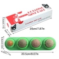 4pcs Rolling Catnip Balls Wall Mounted Cat Treat Toy, Interactive ...