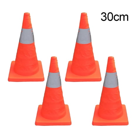 Ruibeauty 4× Collapsible Orange Traffic Safety Cones-Parking Cones With ...