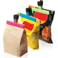6 Pack Chip Bag Clips, 6 Inch Large Size Assorted Colors Foods Snacks ...