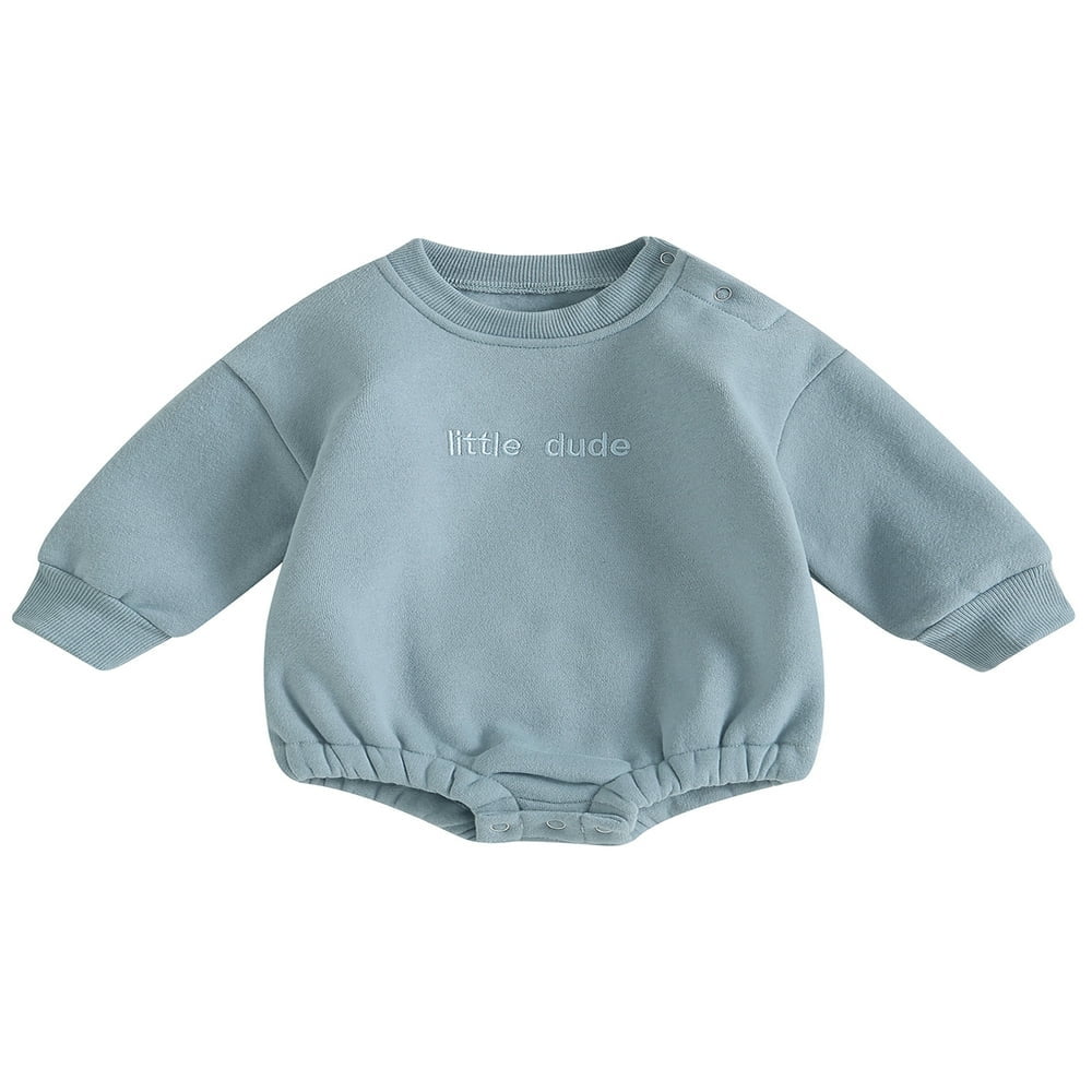 Click here for Generic Baby Boy Sweatshirt Bubble Romper Fall Win... prices