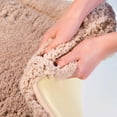 Chesapeake Paradise 3pc Memory Foam Taupe Bath Rug Set (22"x60" & 21 ...