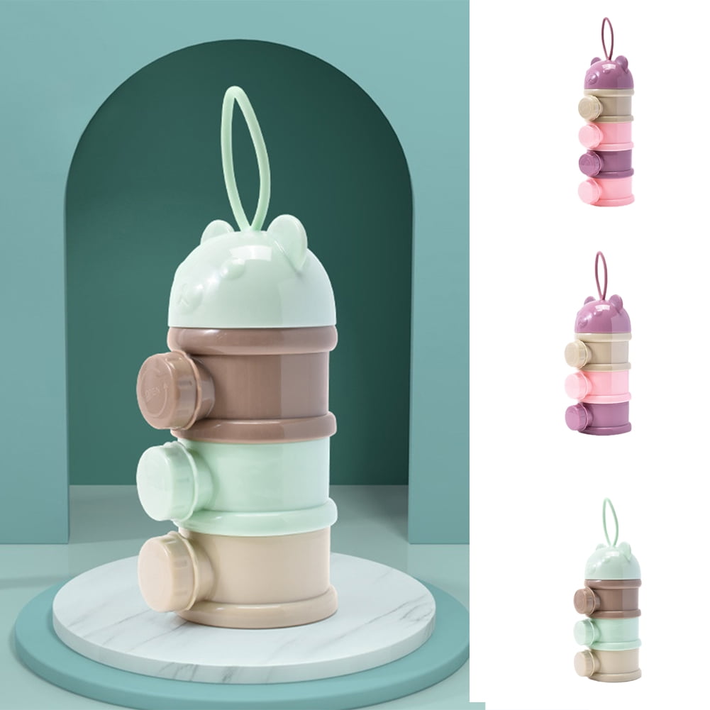 SPRING PARK Colorful Milk Powder Dispenser Portable Milk Ponder Box ...