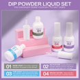 Morovan Dip Powder Nail Kit 8 Colors Dip Powders Liquid Set With Base