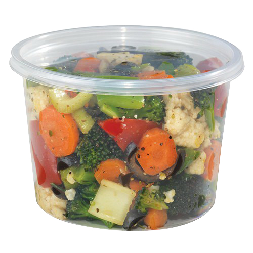 Placon Home Fresh Polypropylene Round Food Container Clear, 16 oz ...
