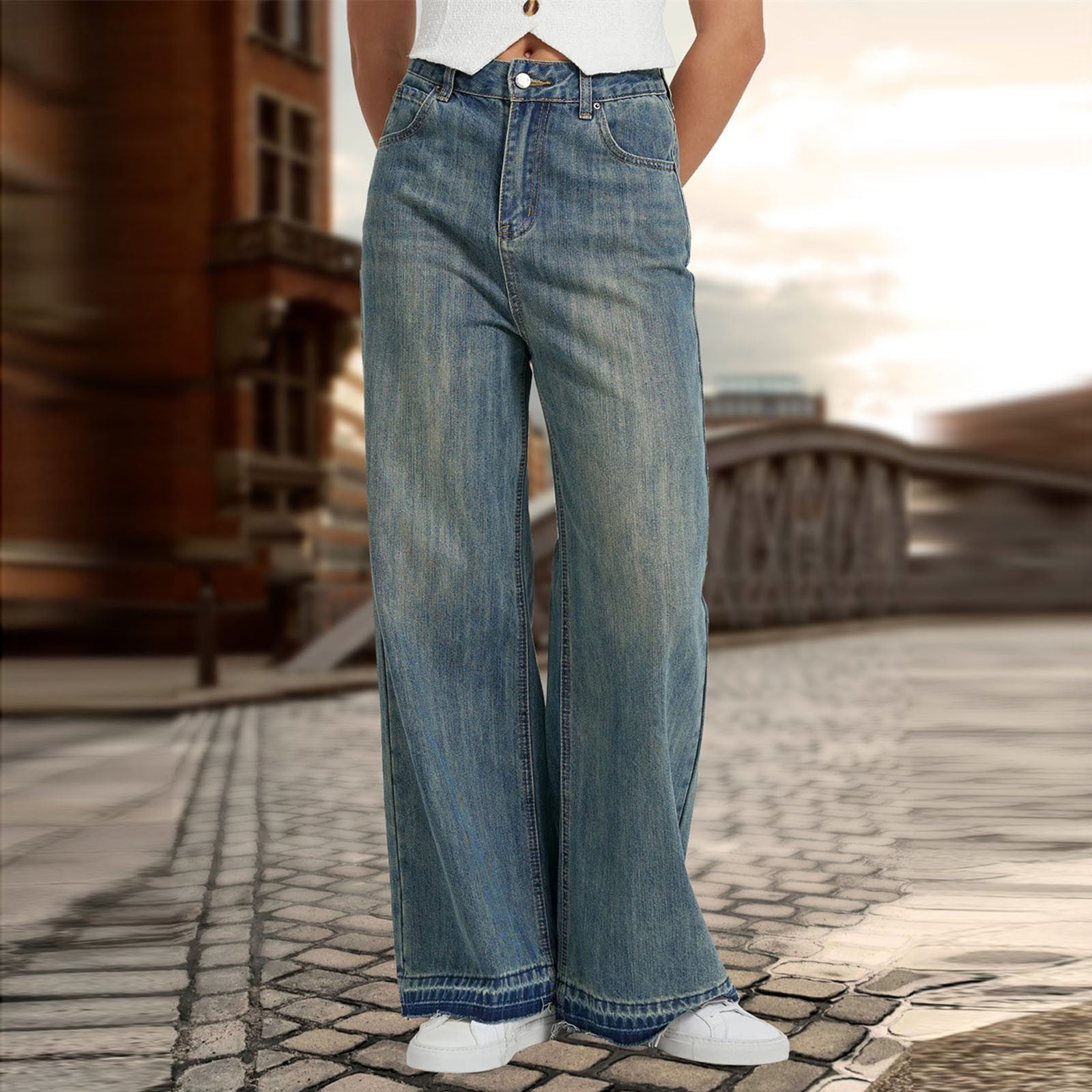 Click here for Pntutb Womens Length Pants Womens Trendy Denim Tro... prices