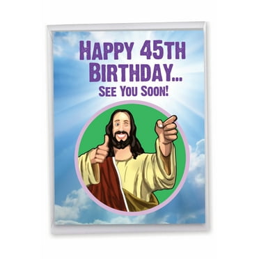 1 Large Funny Happy Birthday Greeting Card (8.5 x 11 Inch) - Kick Grass ...