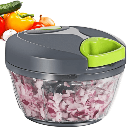 OhhGo Multi-Functional Manual Food Processor, 8 Cup Hand-powered Crank ...
