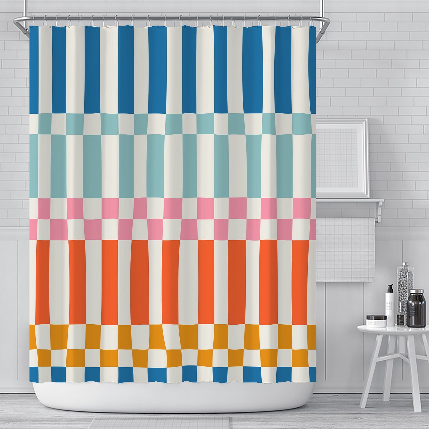 Click here for Pandaco Lumen Fabric Shower Curtain (180cm X 180cm... prices
