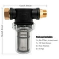High Pressure Inline Garden Hose Filter Attachment 3/4Inch Thread With ...