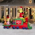 Airblown Inflatables Dr. Seuss Grinch Train Inflatable Christmas Décor ...