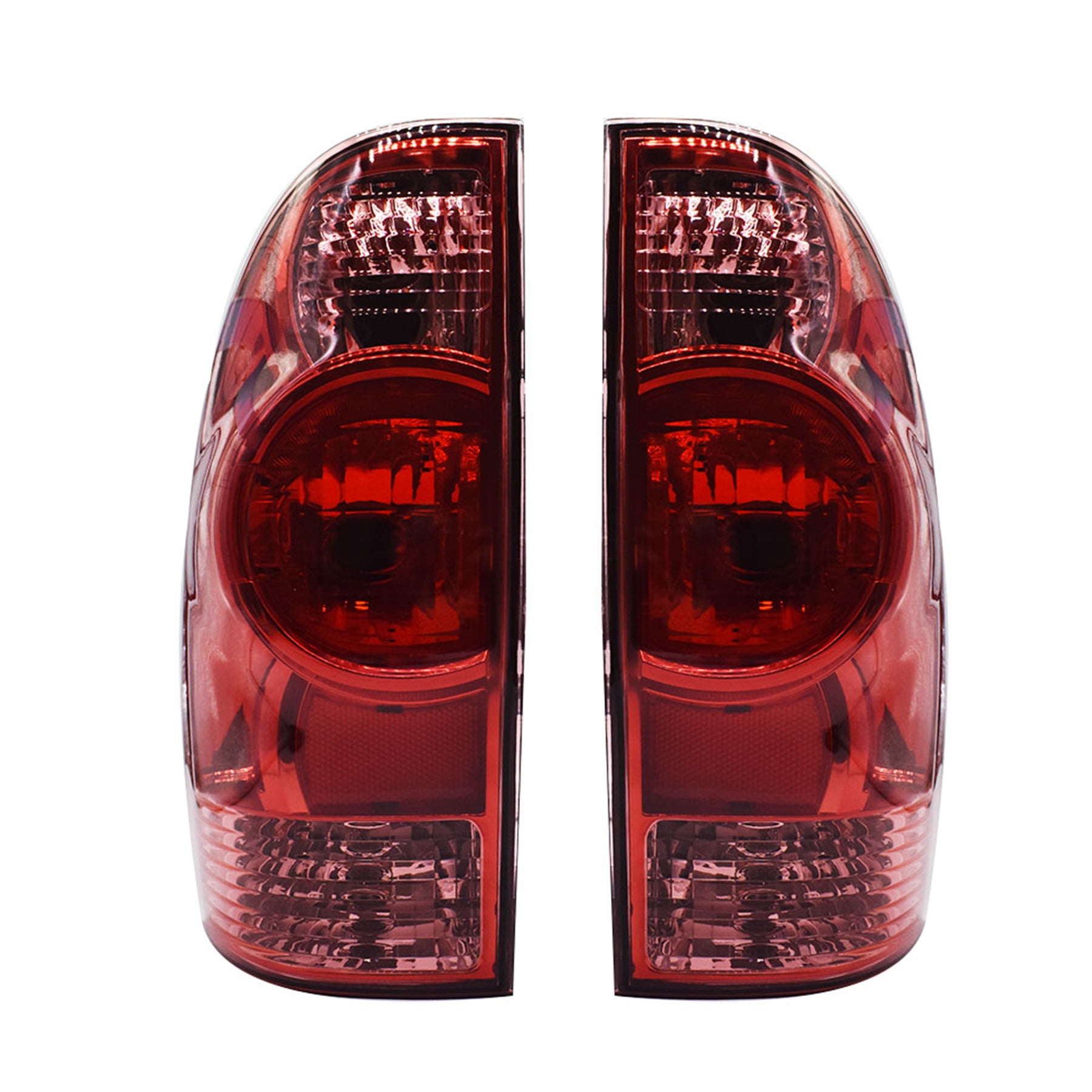 Labwork 2pcs Red Rear Tail Light Lamp Housing Assembly Fit for Toyota ...