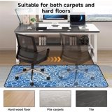 FreeLung Office Chair Mat for Carpet & Hardwood Floors, 48" x 36" Floor ...