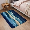 Abstract Art Night Sky Front Door Mat Indoor Entrance, Mountains Oil ...