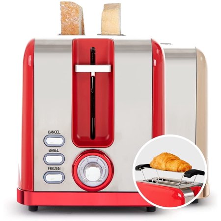 [NEW LAUNCH] Toaster 2 Slice with Warm Rack, Retro Stainless Steel, 1.5 ...