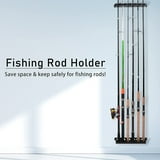 Vertical Fishing Rod Rack, Fishing Pole Holder Wall Mount Fishing Pole ...