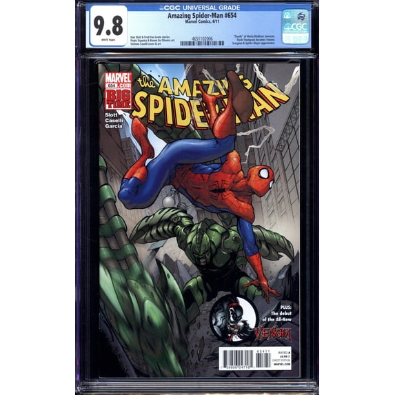 Amazing Spider-Man #654 - CGC 9.8 Comic Book - Walmart.com