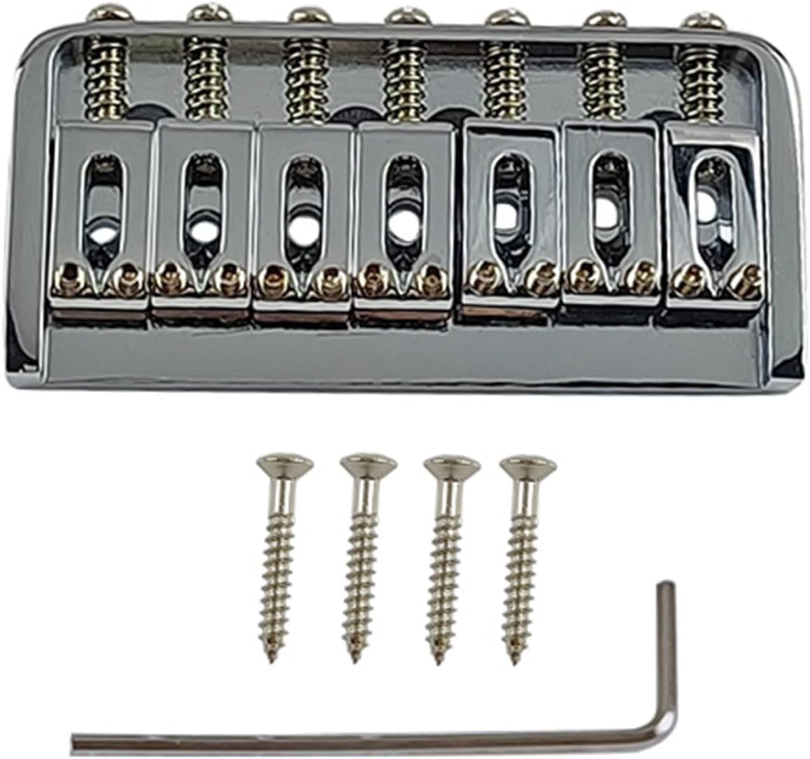 7 String Guitar Fixed Hardtail Bridge Top Load Tailpiece with Screws ...