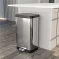 Glad 20 Gallon Stainless Steel Step on Kitchen Trash Can - Walmart.com