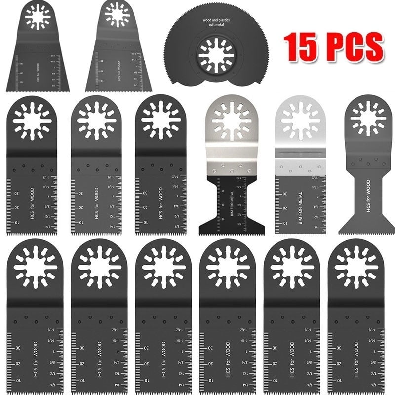10/15Pcs Oscillating Multi Tool Saw Blades Wood Cutter Multitool Power ...