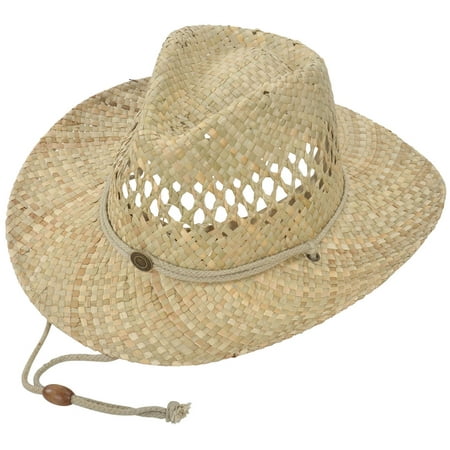 Simplicity Unisex Western Straw Cowboy Cowgirl Hat Adjustable String ...