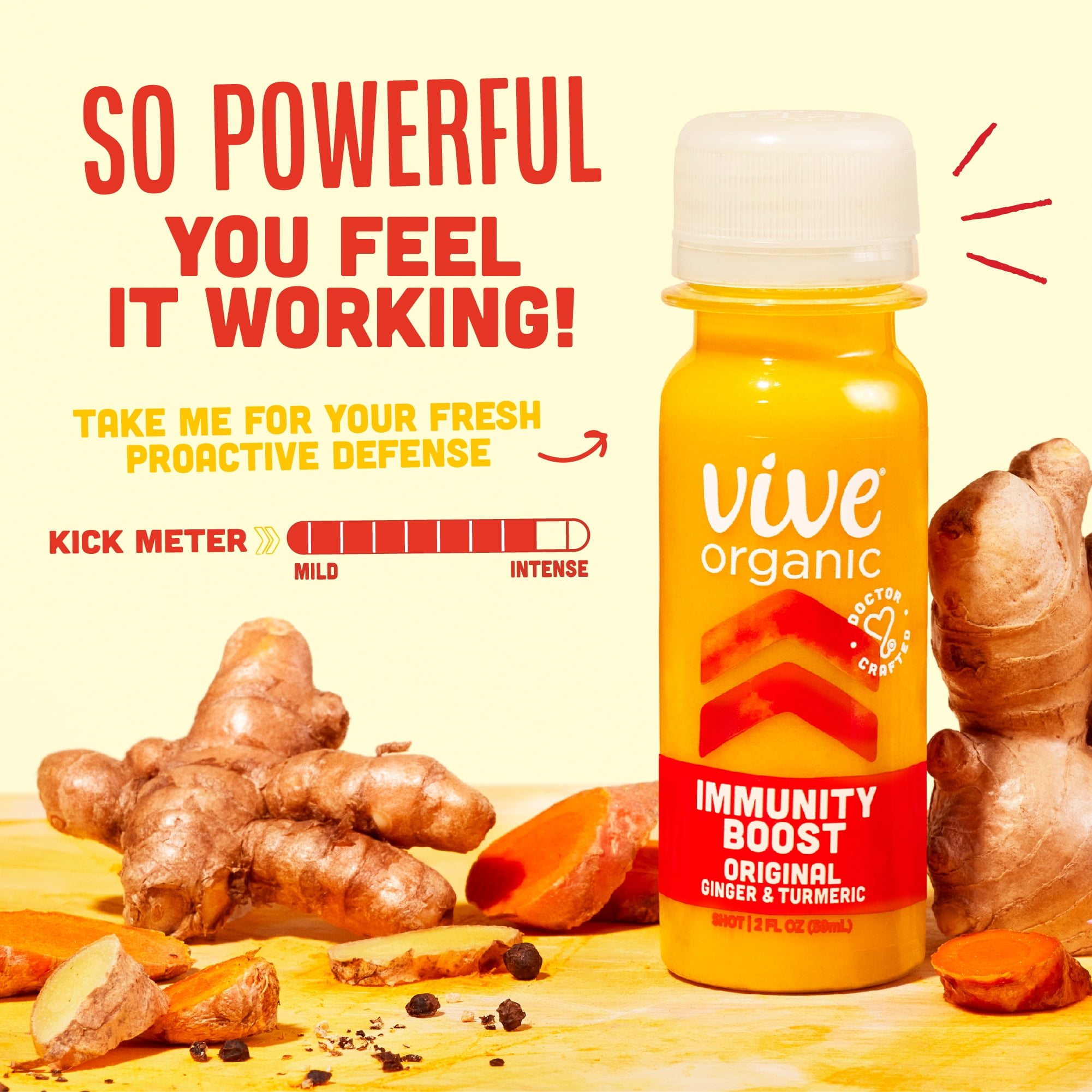 Buy Vive Organic Immunity Boost Original Ginger & Turmeric Shot (2oz ...