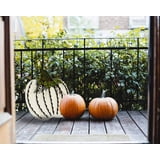 Metal Pumpkin Harvest Fall Decor Thanksgiving Halloween Outdoor Yard ...