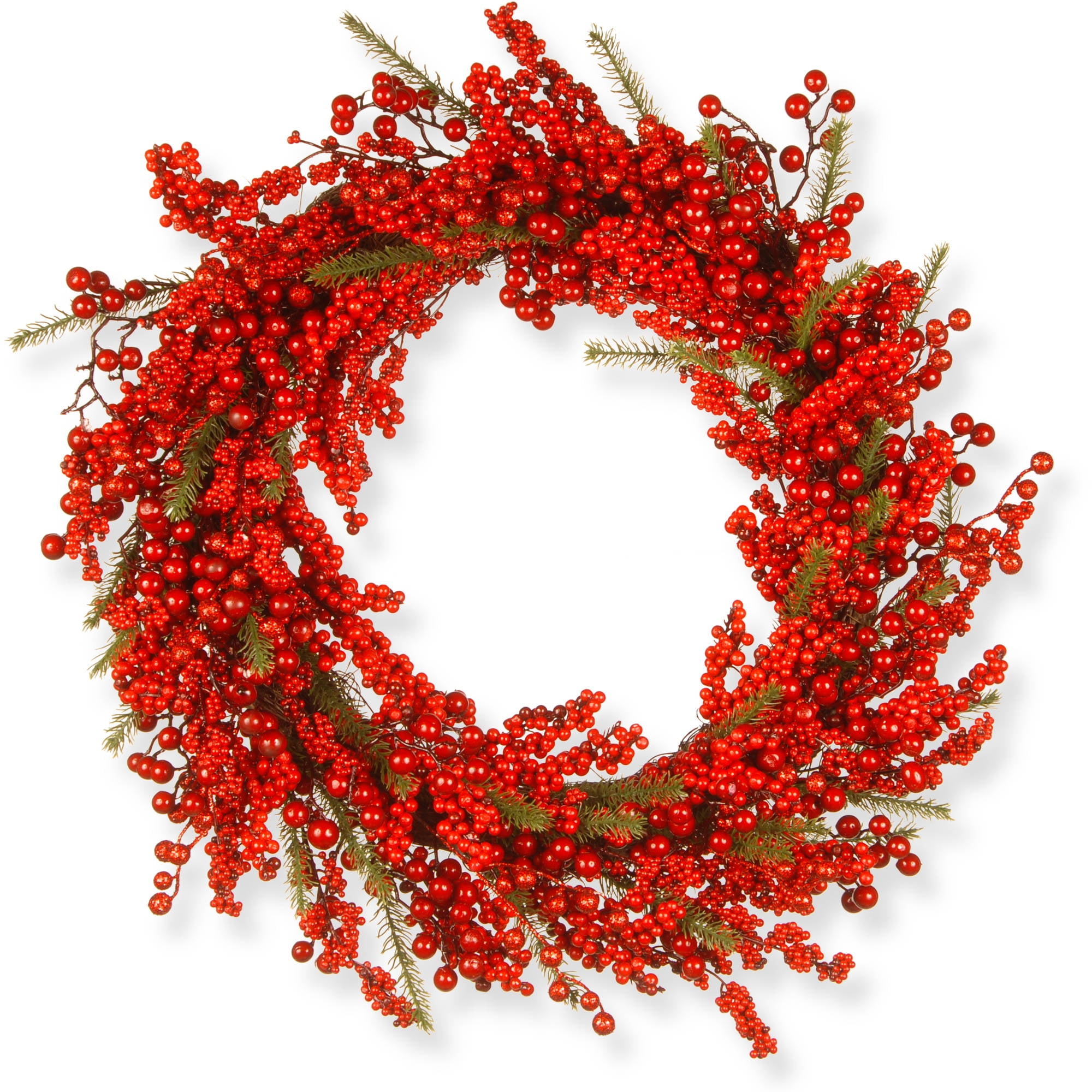 30" Berry Wreath - Walmart.com