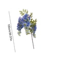 Artificial Wisteria Flower Garland 39.37in Blue Plastic Faux Hanging ...