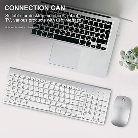 Wireless Keyboard and Mouse Combo, Kang RUI 2.4G USB Full Size Ultra ...
