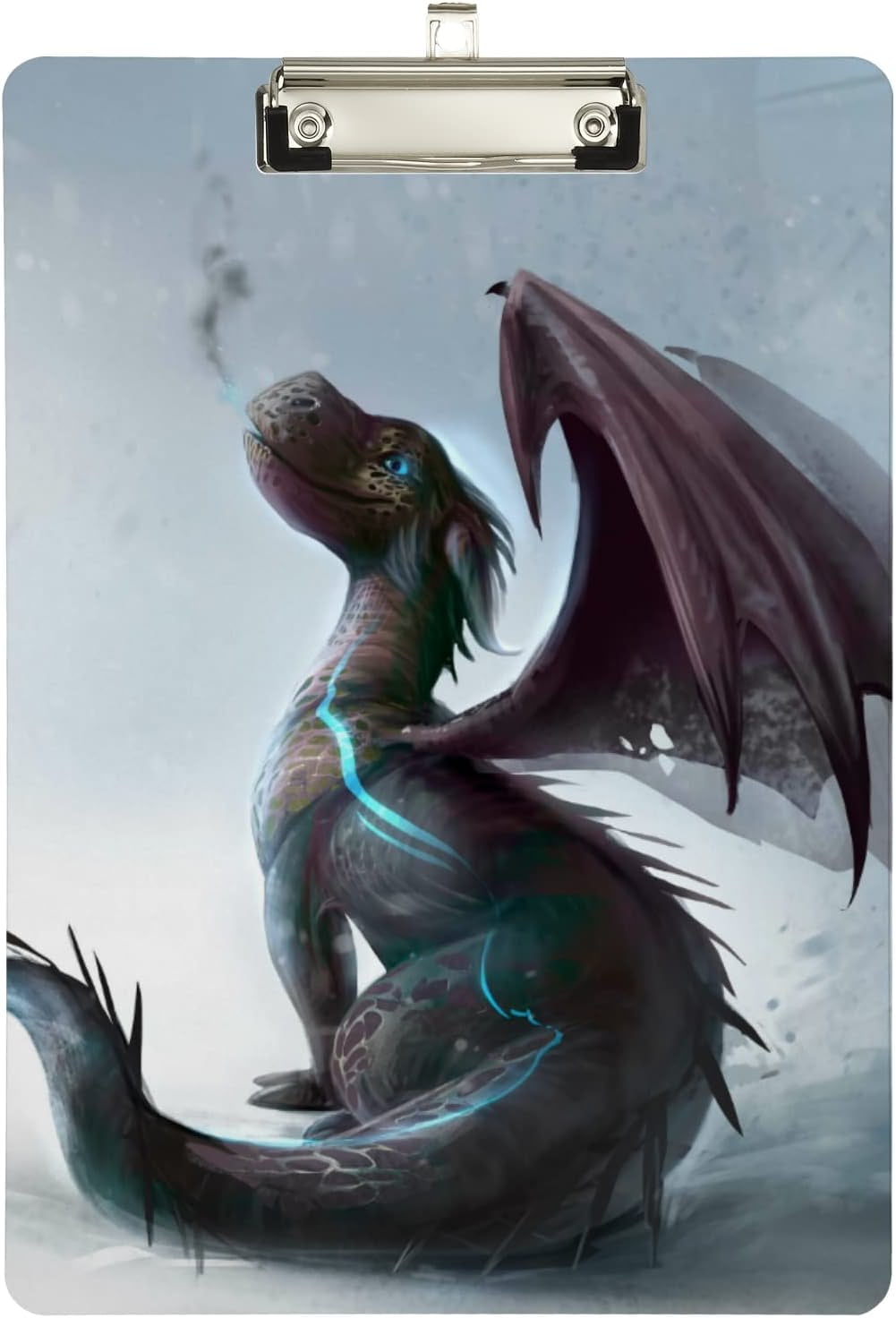 ZHANZZK Cute Dragon Clipboard Hardboard Wood Nursing Clip Board and ...