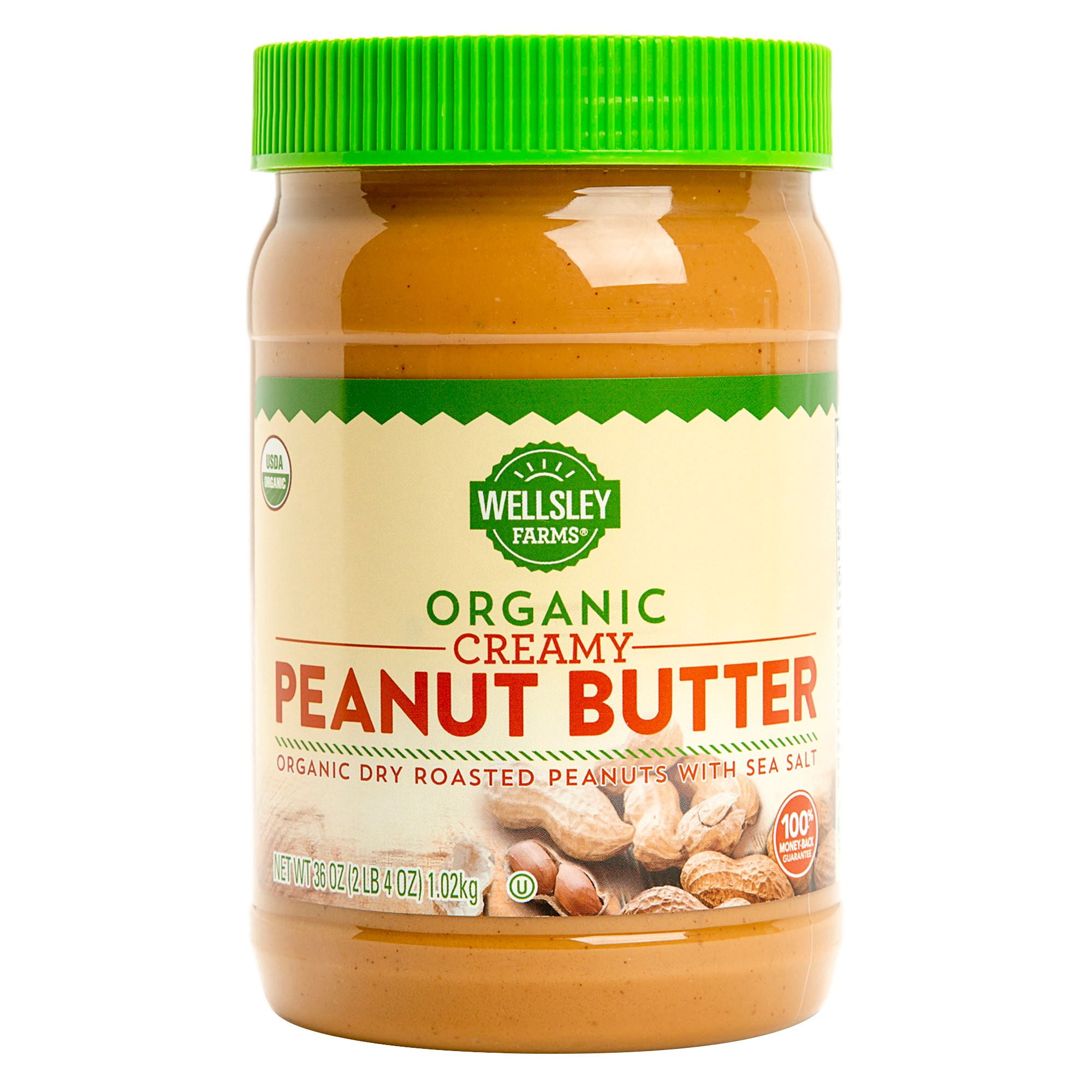 Wellsley Farms Organic Creamy Peanut Butter, 36 oz. - Walmart.com