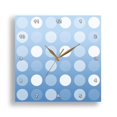 3drose, Fun Aqua and White Big Dots - Whimsical Art - Kids Décor, 10x10 ...