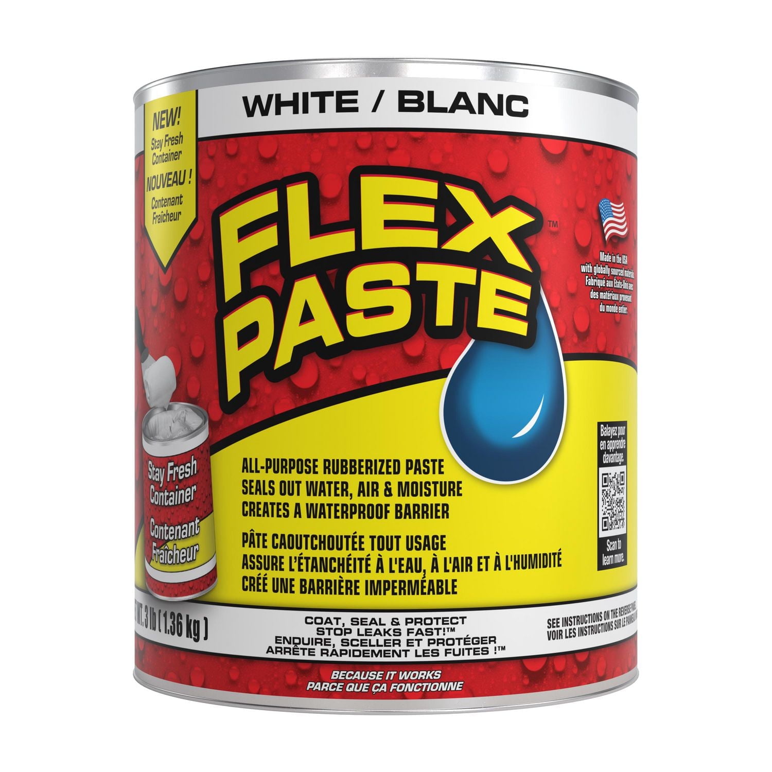 Click here for Flex Seal Flex Paste White 3 Lb Super Thick Rubber... prices