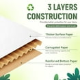 25 Pack 9"x6"x4" White Corrugated Cardboard Packing & Shipping Boxes ...