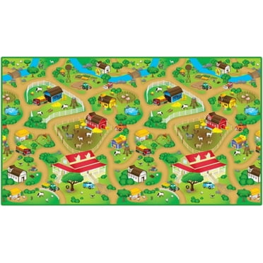 Neat-Oh! Horse Farm Playmat, Lightweight Mat with 12 Toy Figures for ...
