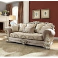Traditional Metallic Silver 3Pcs Sofa Set Carved Wood Homey Design HD ...