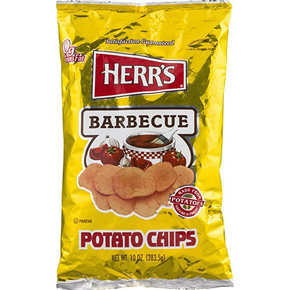 Herr's Potato Chips Barbecue - 9.0 oz. (4 Bags) - Walmart.com - Walmart.com