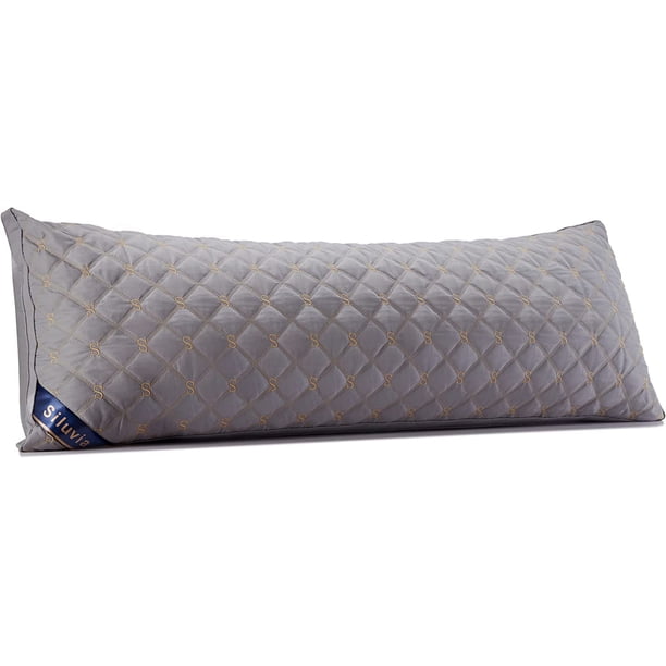 SURJDE Body Pillow for Adults-Premium Adjustable Loft Quilted ...