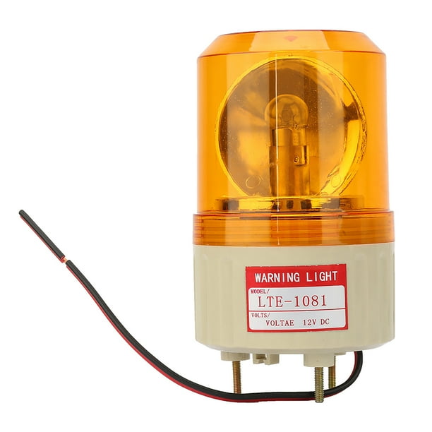 Red Warning Light,DC 12V Flash Rotary Flash Warning Light Rotary ...