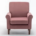 Cterwk Polyester Upholstered Armchair with Wood, Modern Accent Chair ...