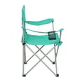 Ozark Trail Basic Quad Folding Camp Chair with Cup Holder, Teal, Outdoor - Walmart.com