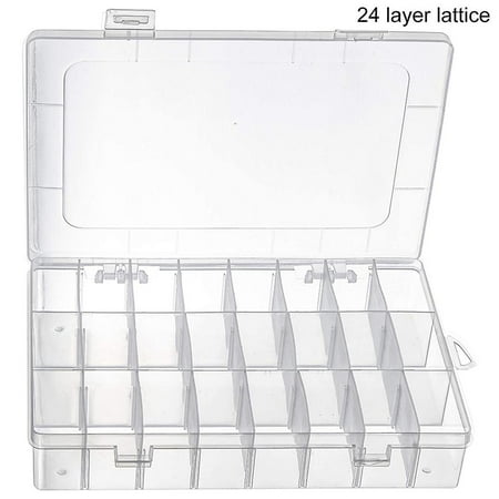 Organizer Box With Adjustable Dividers, 15/24/36 Compartment Organizer ...